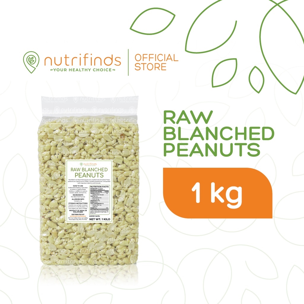 Nutrifinds® Raw Blanched Peanuts - BULK | Lazada PH