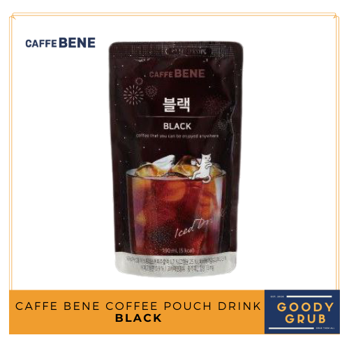 Korean Caffe Bene Coffee Pouch Drink 190ML | Black , Americano , Hazelnut , Caramel Macchiato ...