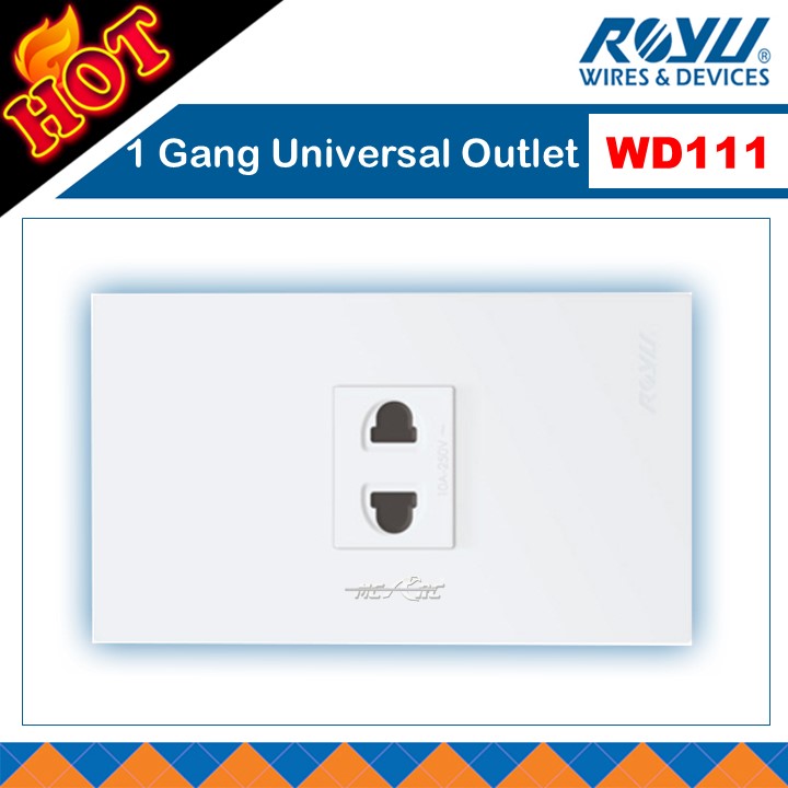 Royu 1 Gang Universal Outlet Set WD111 Original | MC ARC | Authentic ...