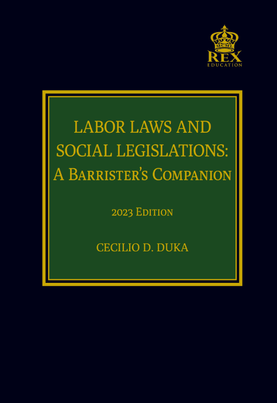 Labor Law and Social Legislations: A Barrier's Companion (2023 Edition ...