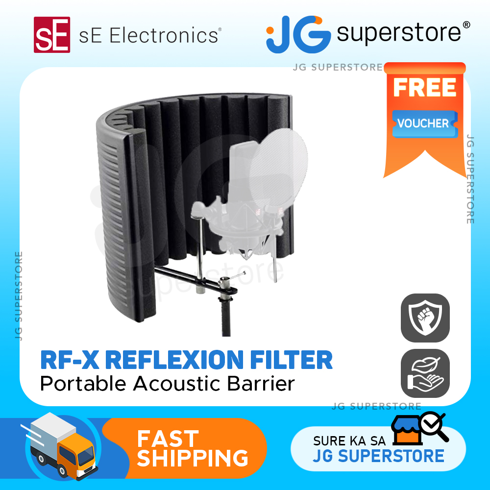 SE Electronics RF-X Reflexion Filter Portable Acoustic Booth for Vocal ...