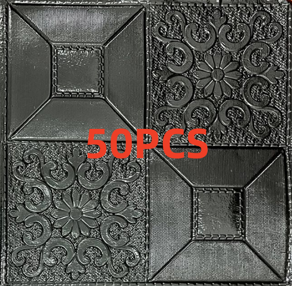 50pcs set of 3D three-dimensional wall stickers 35cmx38cm self-adhesive ...