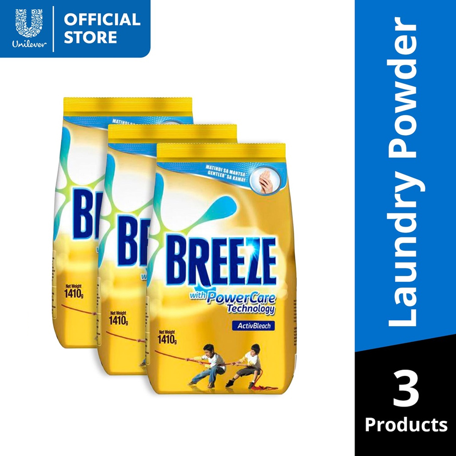 [BUNDLE OF 3] Breeze Powder Detergent With Activbleach 1.41kg Special ...