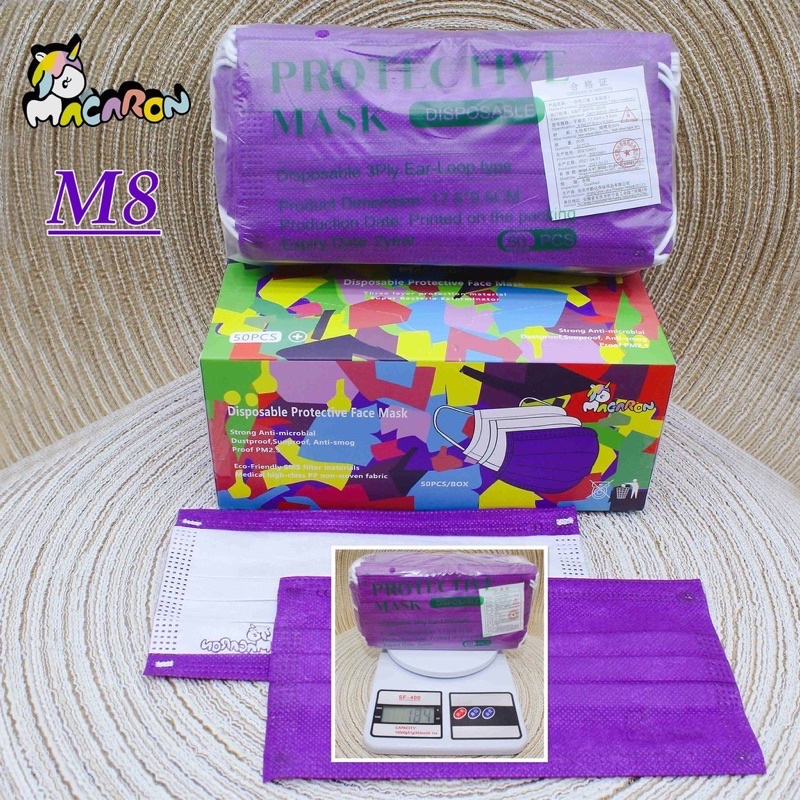 Macaron Face Mask 50pieces MACARONMOCARONG BRAND | Lazada PH