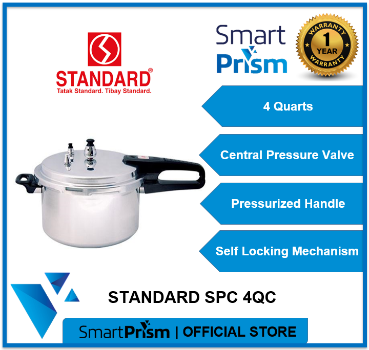 Standard Pressure Cooker | SPC 4QC 4 Quarts pressure cooker Smart Prism ...