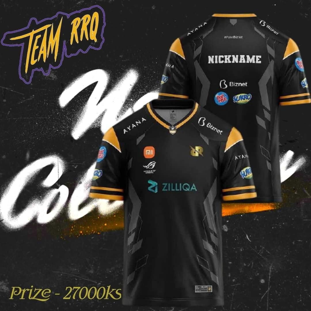 T-SHIRT RRQ Hoshi Jersey Season 8 Adult( custom name) | Lazada