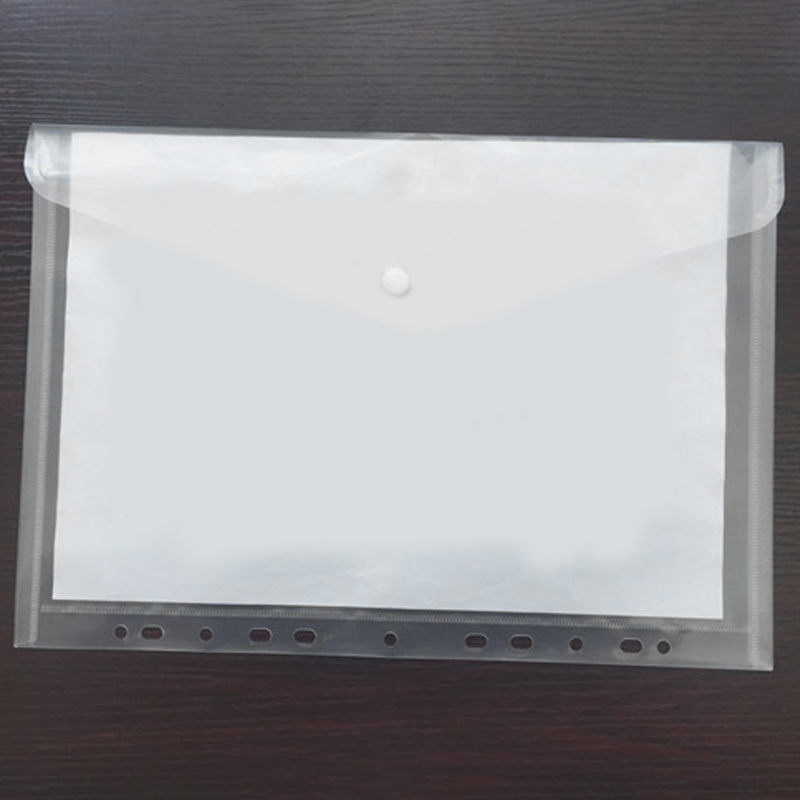 10Pcs 11 Hole Transparent A4 Document File Bag Plastic Folder File Bill ...