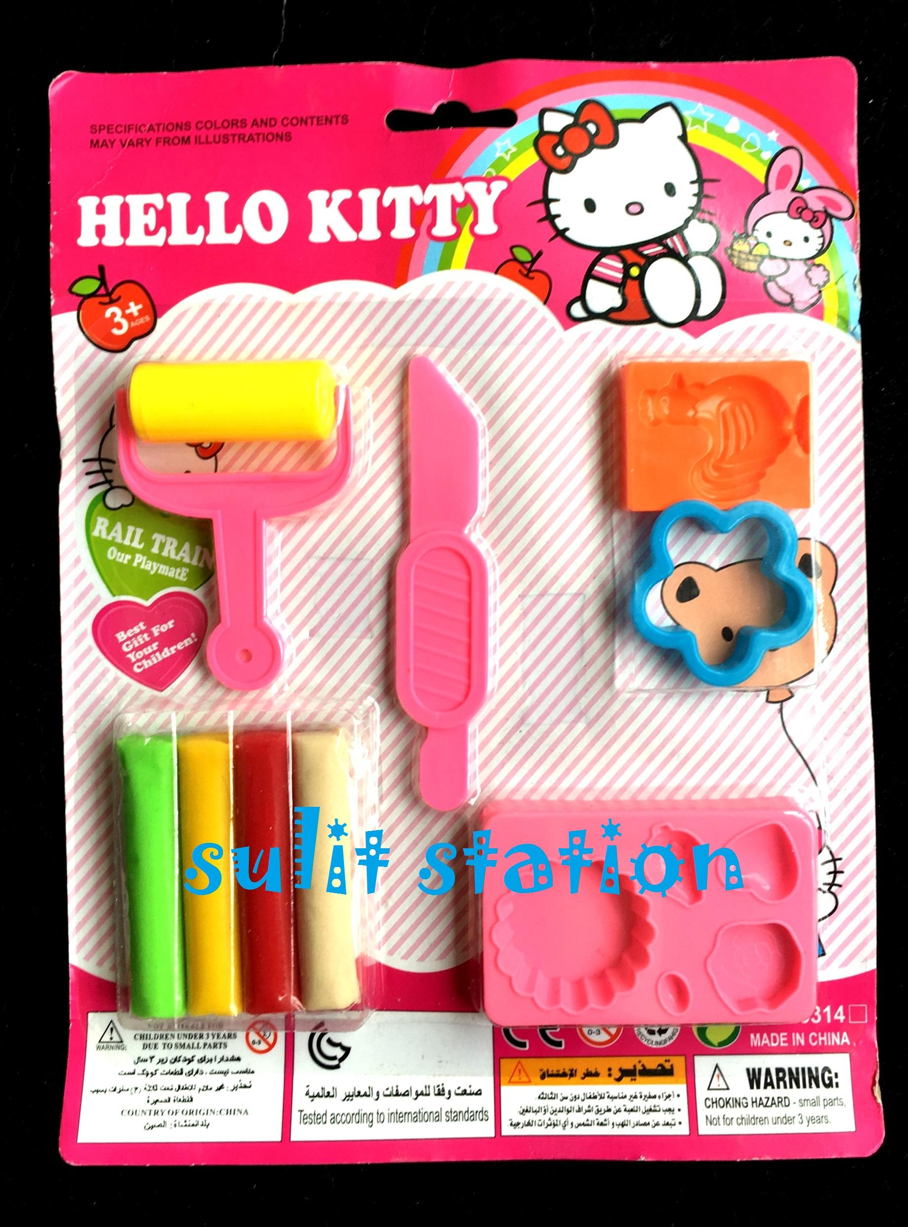 HELLO cat KITTY PLAY CLAY DOH DOUGH MAKER MODEL MOULDER MOULDING TOOL ...