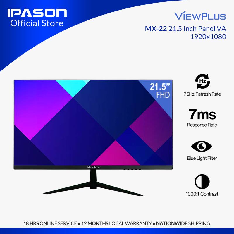 ViewPlus MX-22 21.5 INCH PANEL VA 1920 X 1080 HDMI VGA AUDIO 75hz Vesa ...