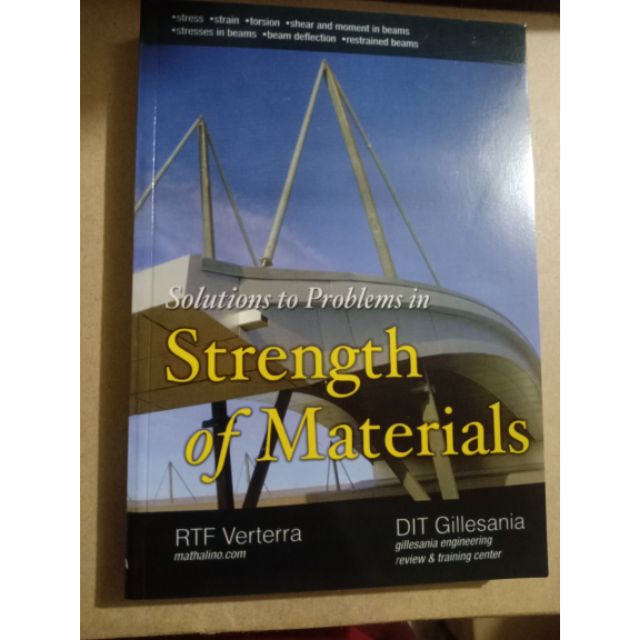 STRENGTH OF MATERIALS BY DIT GILLESANIA | Lazada PH