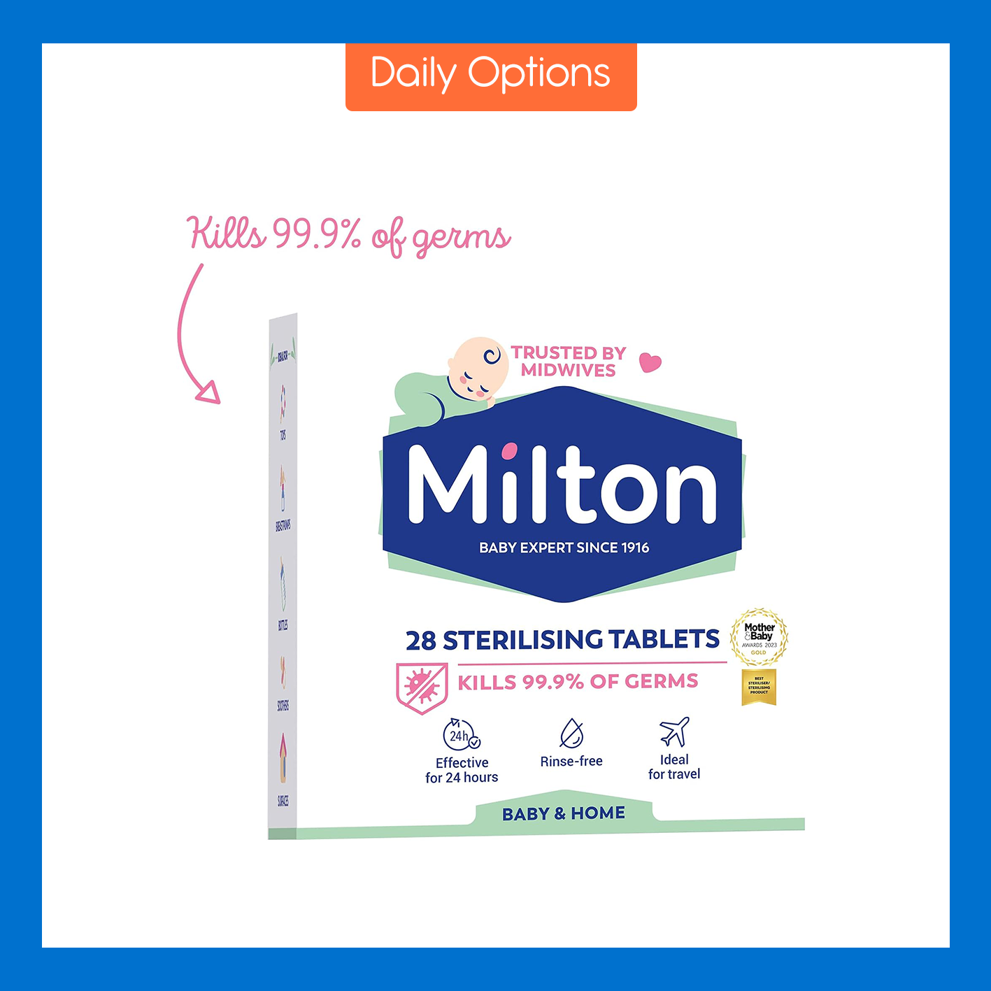Milton Sterilising Tablets Pack of 28 Tablets | Lazada PH
