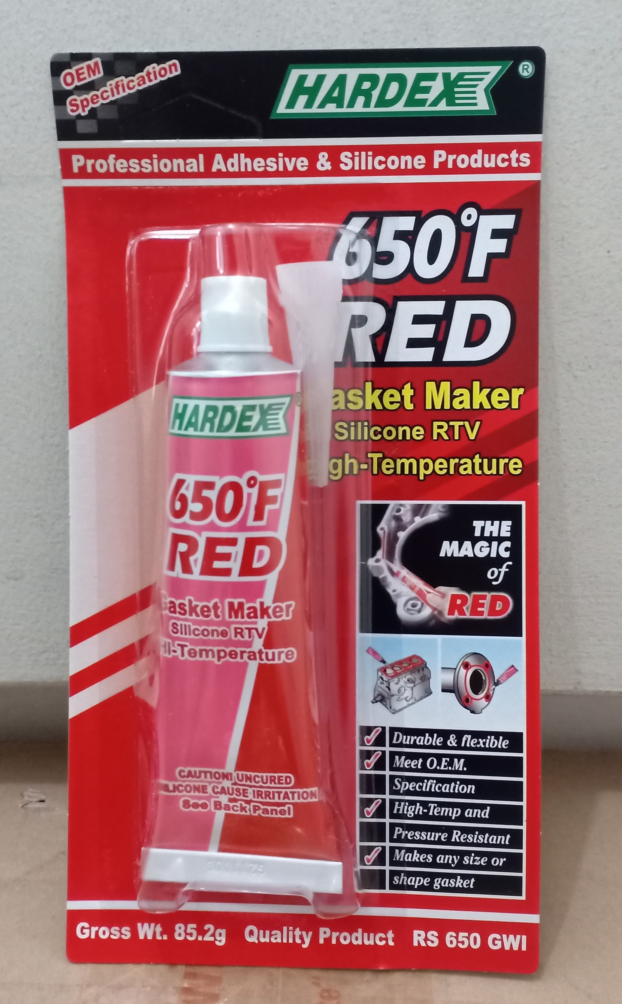 Hardex Red RTV Silicone Gasket Maker 85.2 grams | Lazada PH