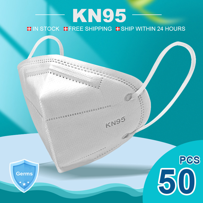 50PCS Korea KN95 Mask Safety Dustproof 5 Layers FFP2 FDA Respirator ...