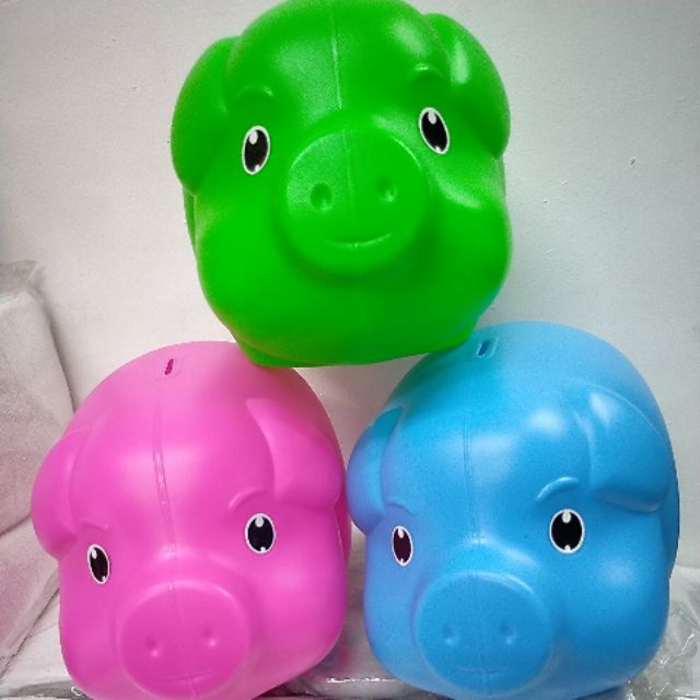 PIGGY BANK/ALKANSYA JUMBO SIZE ASSORTED COLOR FOR ADULT AND KIDS COIN ...