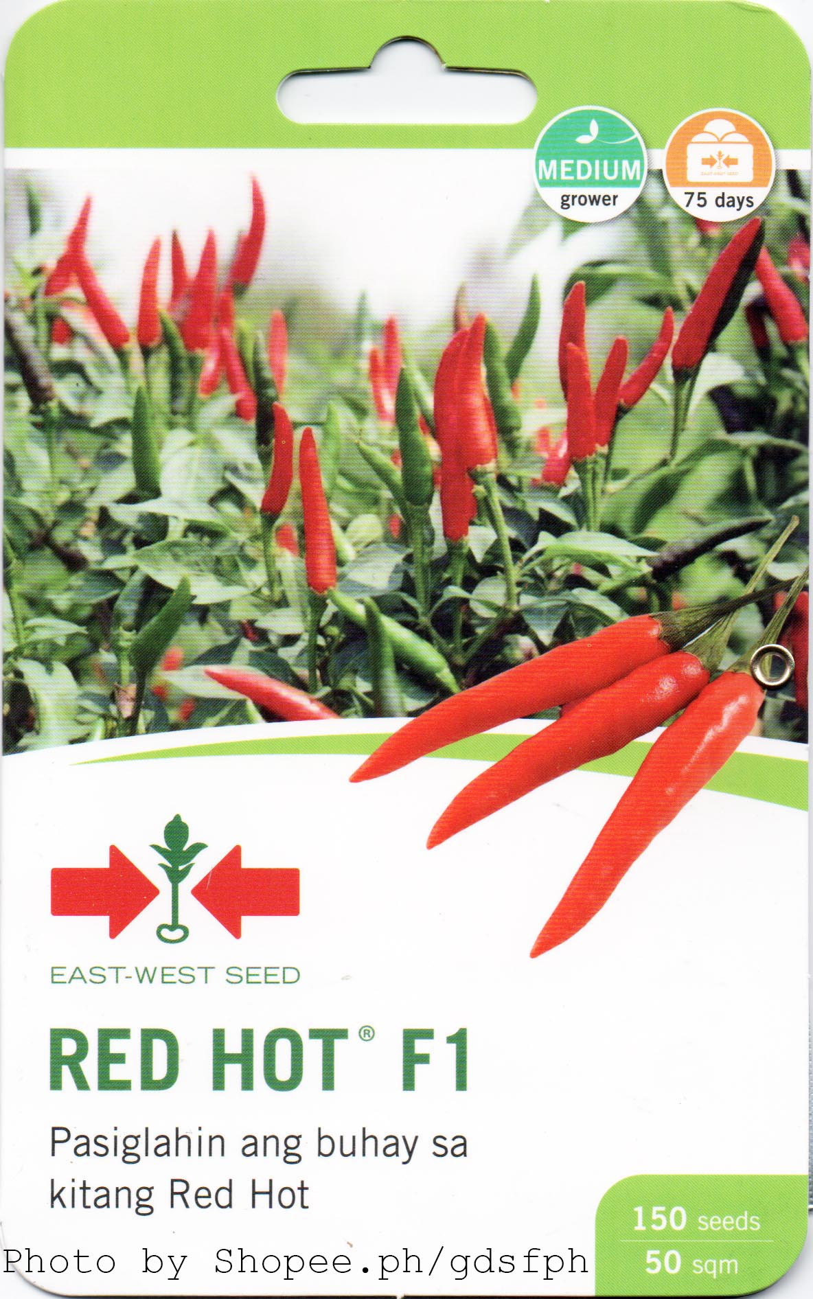 Eastwest Vegetable F1 Red Hot Chilli Labuyo Approx 150 Seeds (Original ...