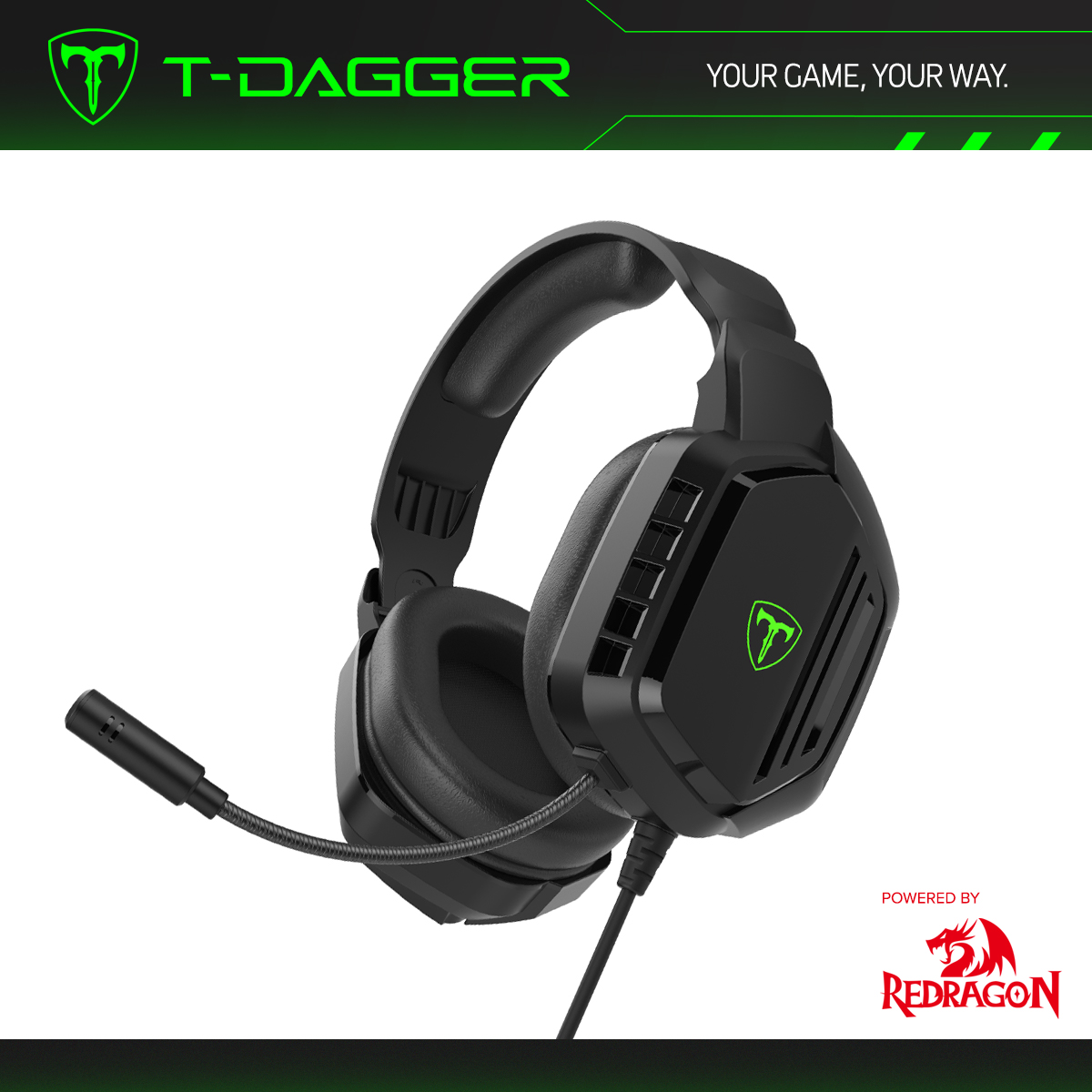 T-DAGGER T-RGH102 MEATH Gaming headset -Power by Redragon | Lazada PH