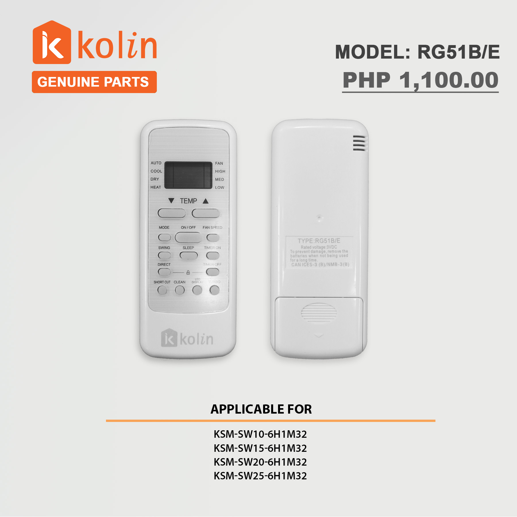 RG51B/E - KOLIN REMOTE CONTROL | Lazada PH