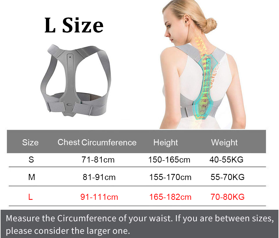 Adjustable Back Supporter Posture Corrector For Men and Women Strong ...