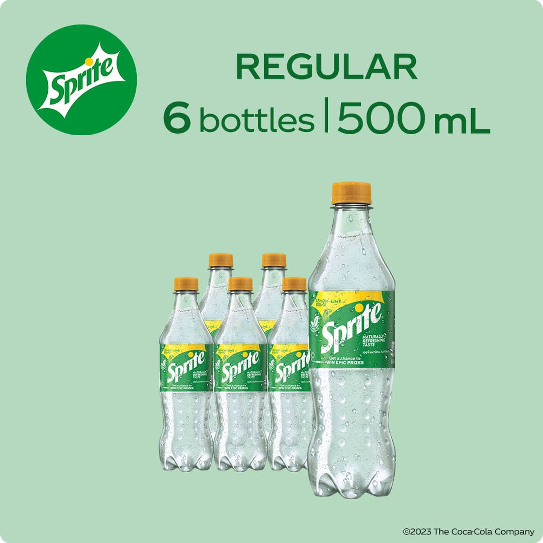 Sprite Regular 500mL - Pack of 6 | Lazada PH