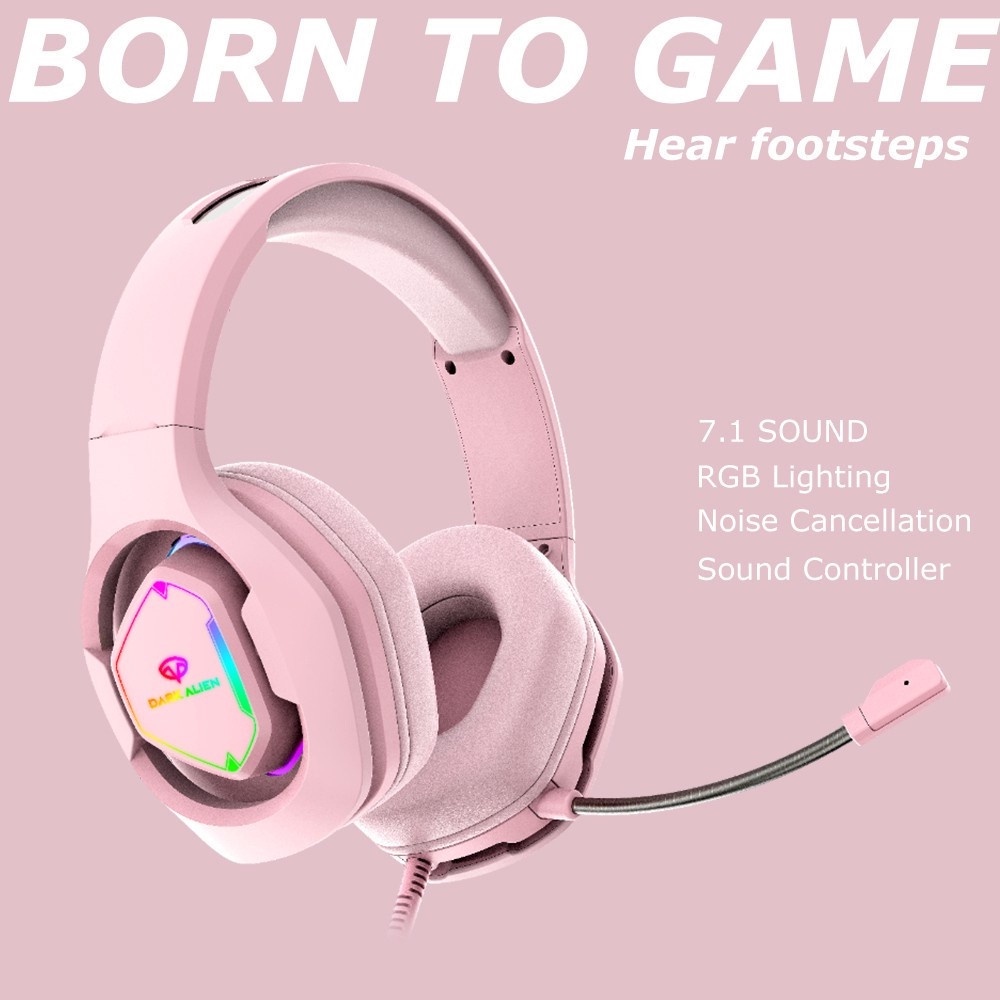 DARK ALIEN E600 gaming headset surround sound noise reduction RGB one ...