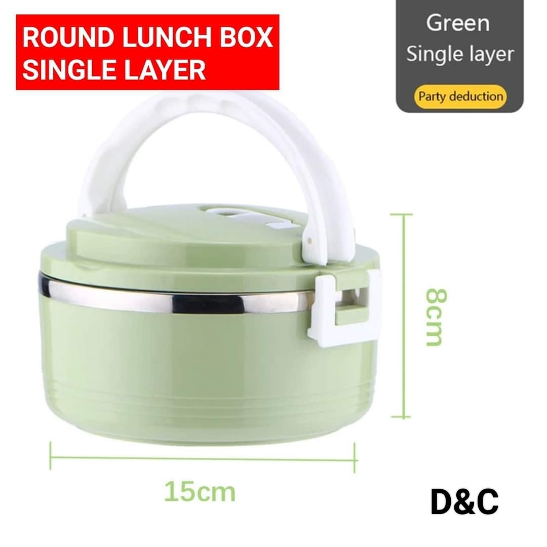 TRIPLEAF ROUND SINGLE LAYER LUNCH BOX | Lazada PH