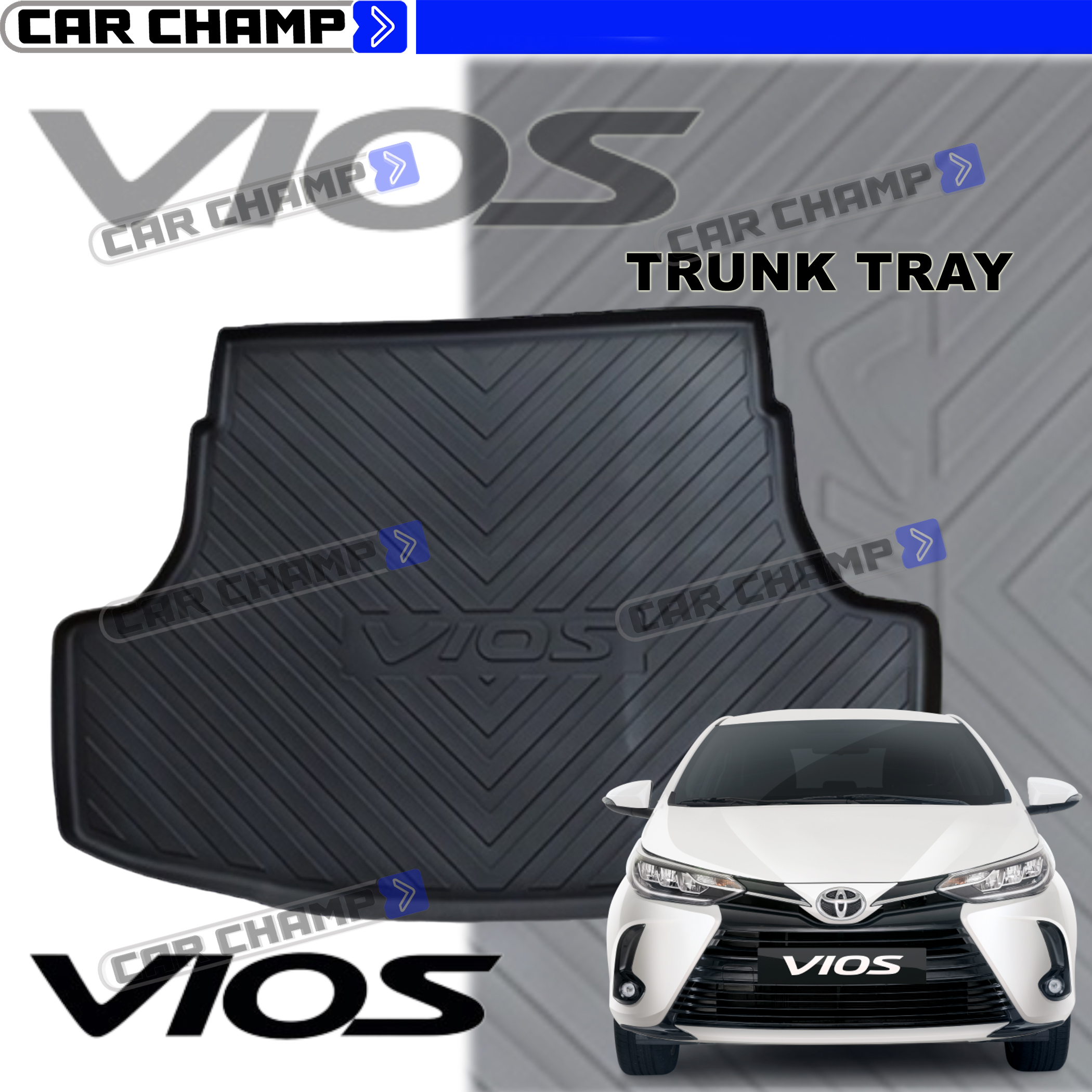 Toyota Vios Prime 2018 to 2024 Rear Trunk Tray / Cargo Tray 2 VERSIONS ...