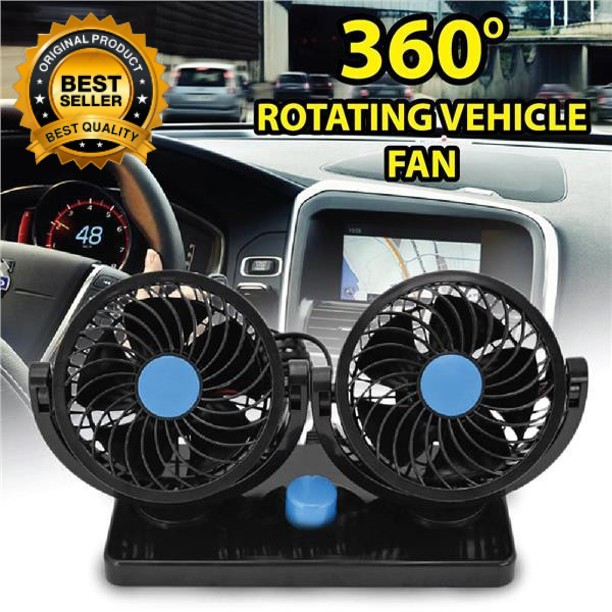 LEXUS IS SEDAN Original 12V Double Headed Car Fan 360 Degrees Vehicle ...