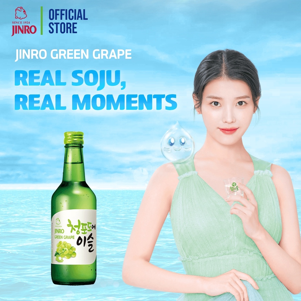 Jinro Assorted Flavors Soju 360 ml Pack of 4 FREE 4 Shot Glasses ...