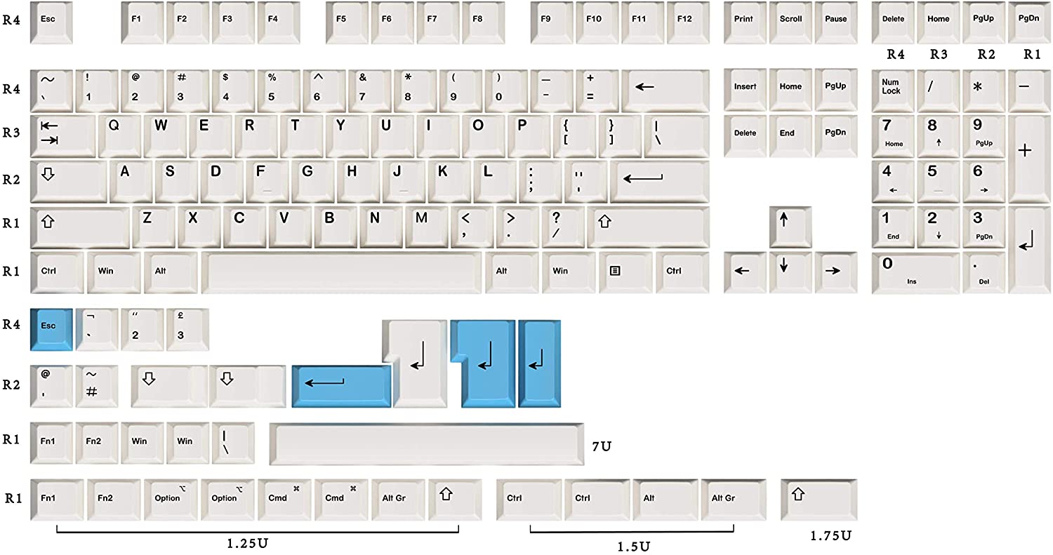 PinkleHub | HK Gaming Dye Sublimation Keycaps |Cherry Profile| Thick ...
