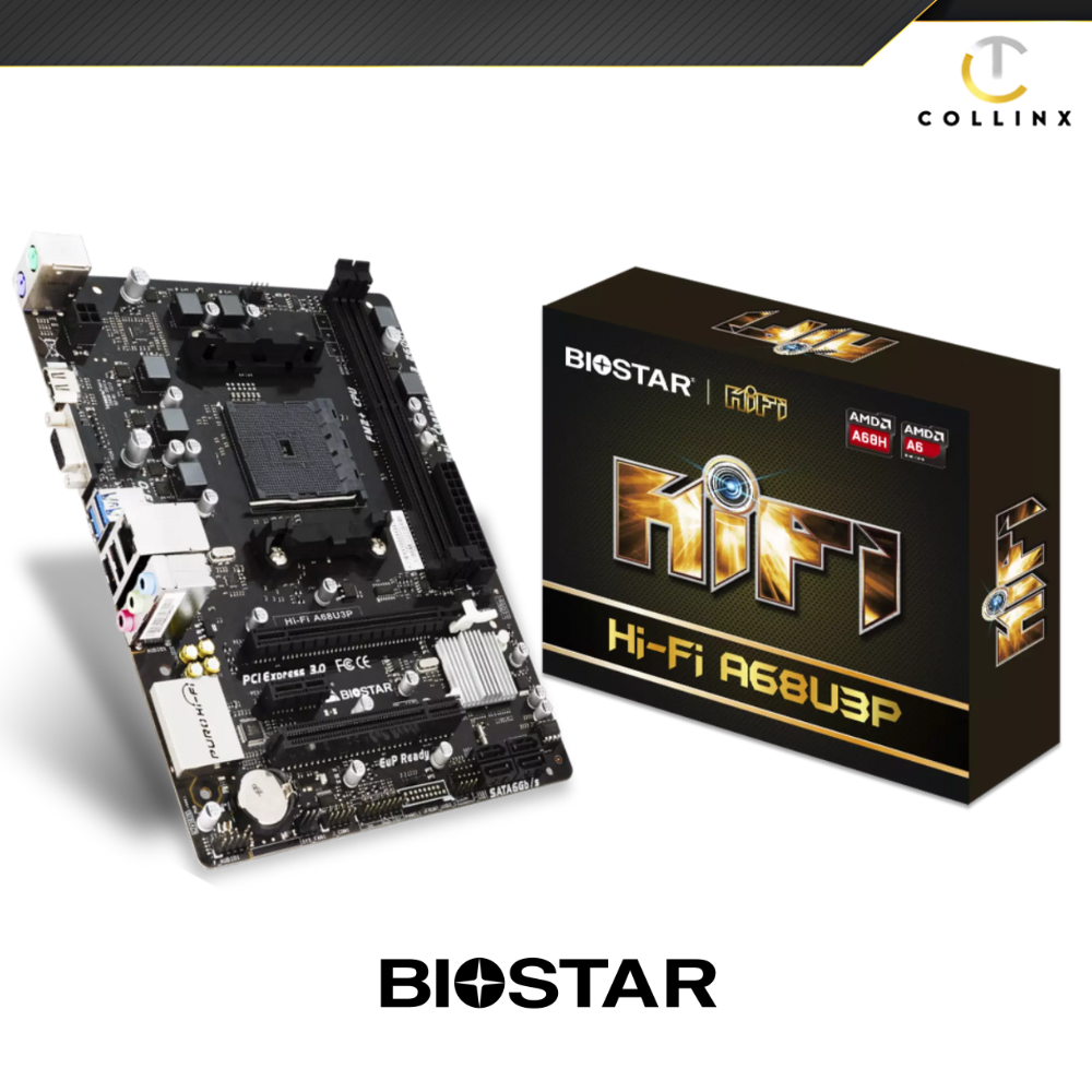 Biostar HI-FI A68U3P Motherboard Supports CPU Socket FM2 FM2 AMD ...