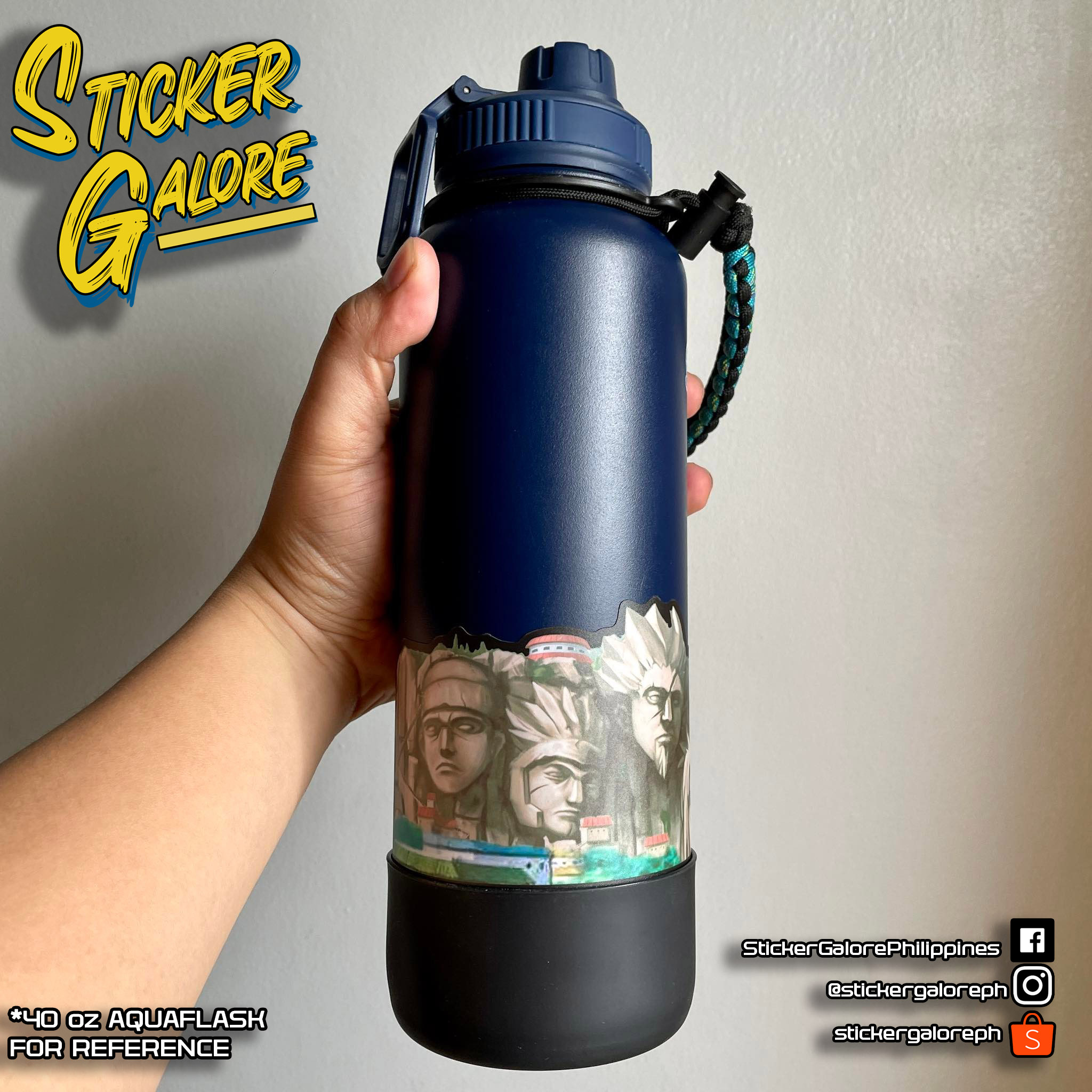 KONOHA HOKAGE ROCK INFINITY STICKER (Waterproof and scratch proof ...