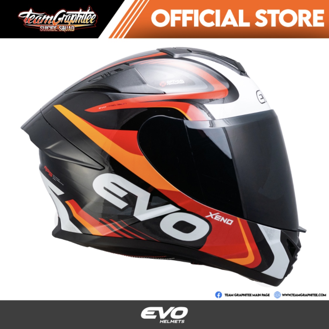 EVO SVX-02 XENO BLACK RED FULL FACE DUAL VISOR WITH FREE CLEAR LENS ...