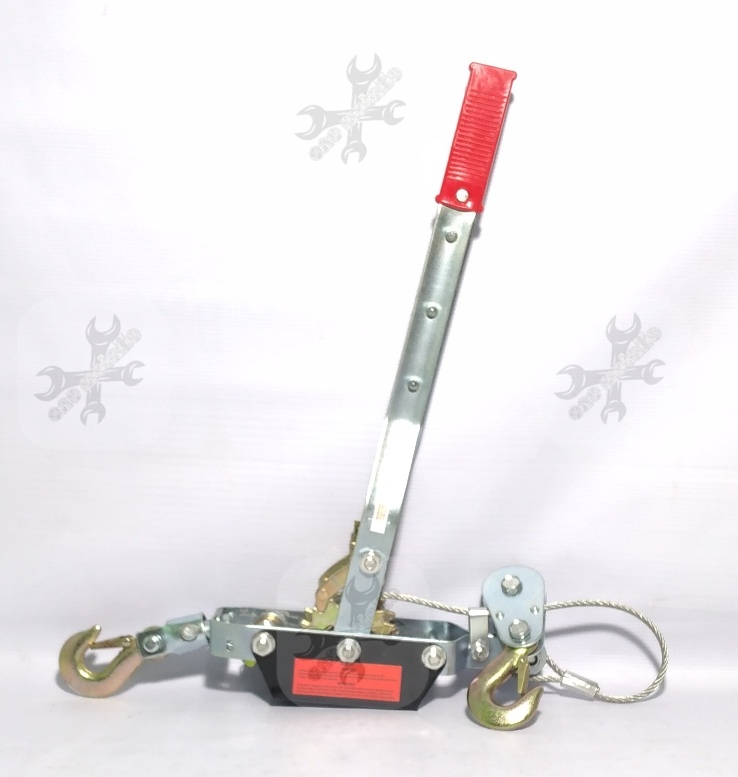 Steel Cable Gear Double Hook Tightener Hand Power Puller (4 Tons ...