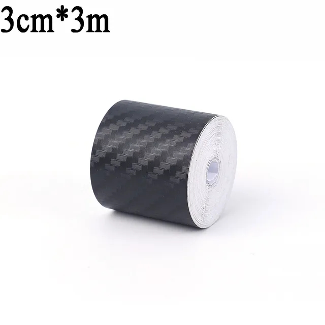 【From Manila】3/5m Carbon Fiber Car Stickers Anti-Scratch Door Bumper ...