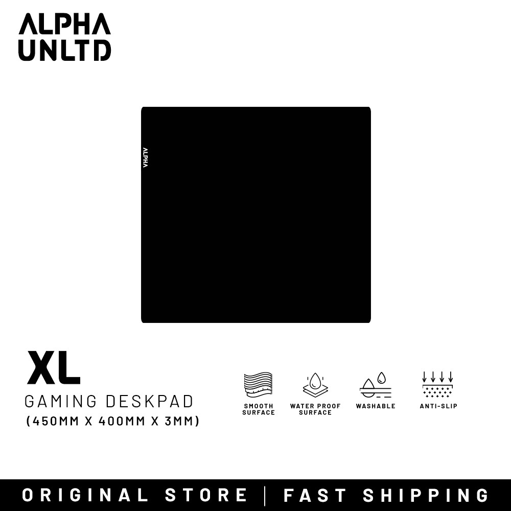 Alpha Unltd Gaming Mousepad XL | (450x400x3mm) | Standard (Speed ...