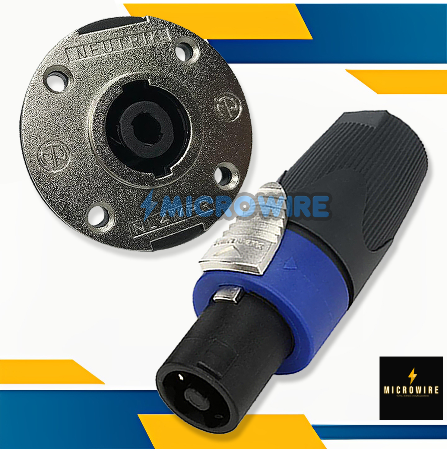 Male & Female set speakon Plug 4pins Neutrik Speak-on | Lazada PH