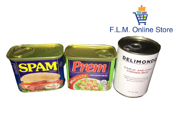 Spam Original Luncheon Meat 340g / Prem Luncheon Meat Lite 50% 340g ...