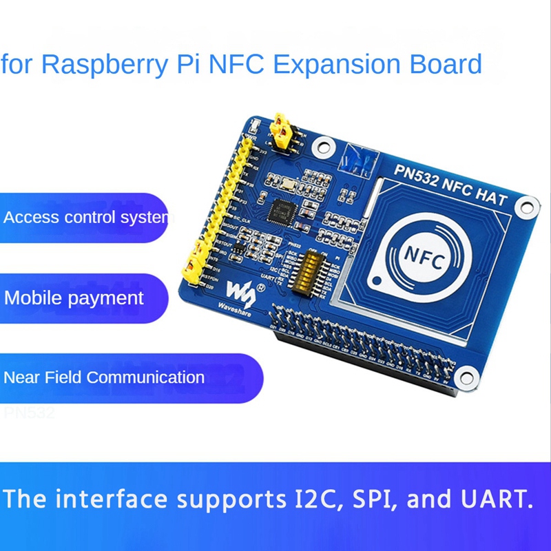 Waveshare NFC Expansion Board for Raspberry Pi PN532/RFID 13.56MHz Near ...