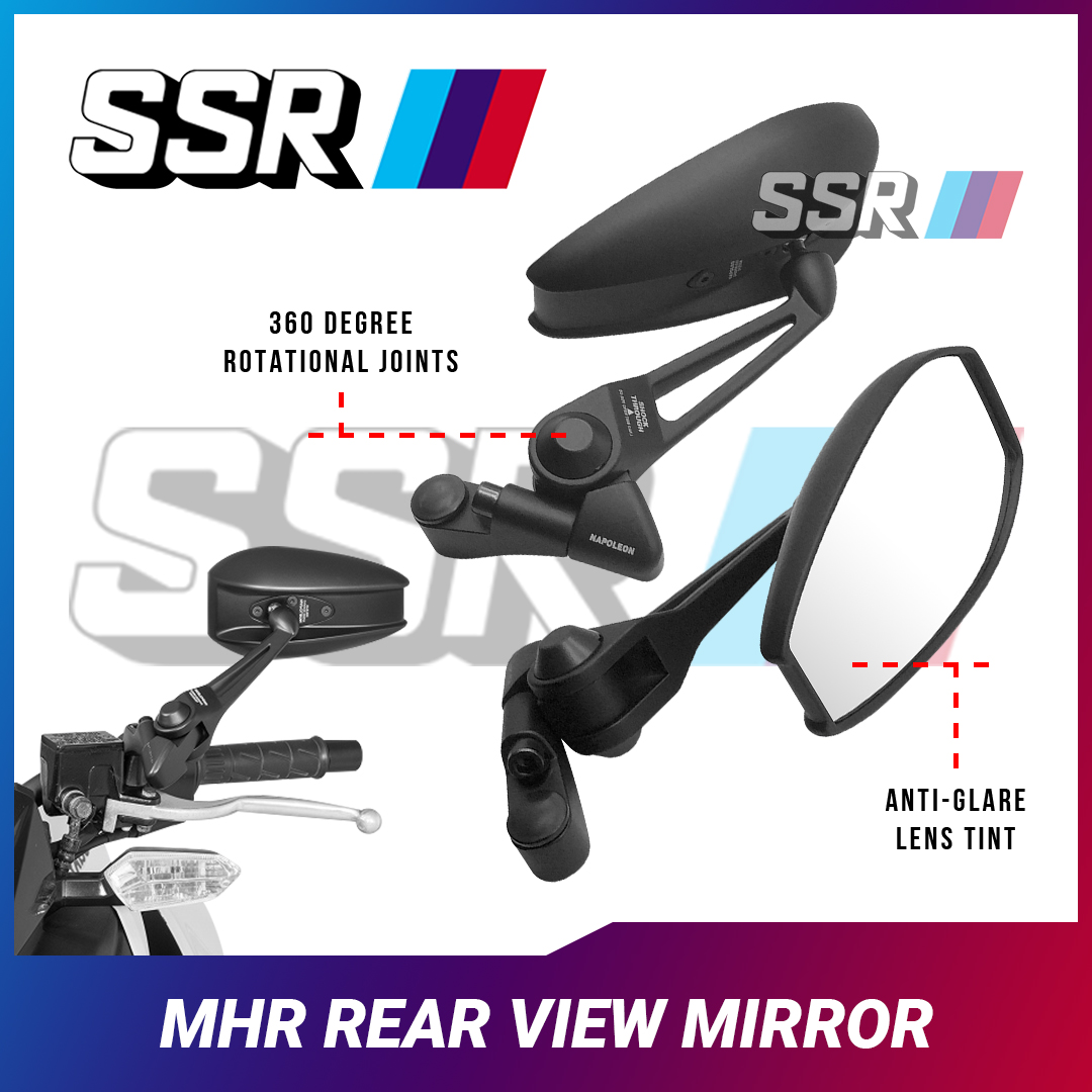 MHR Side Mirror Adjustable White Lens Made In Thailand Universal ...