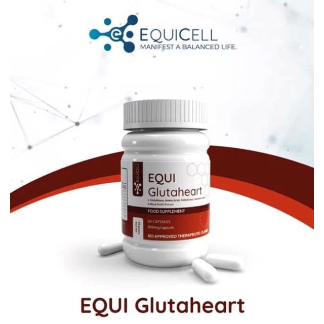 Equi GlutaHeart with L-Glutathione, Amino Acids, Nattokinase - 800mg x ...
