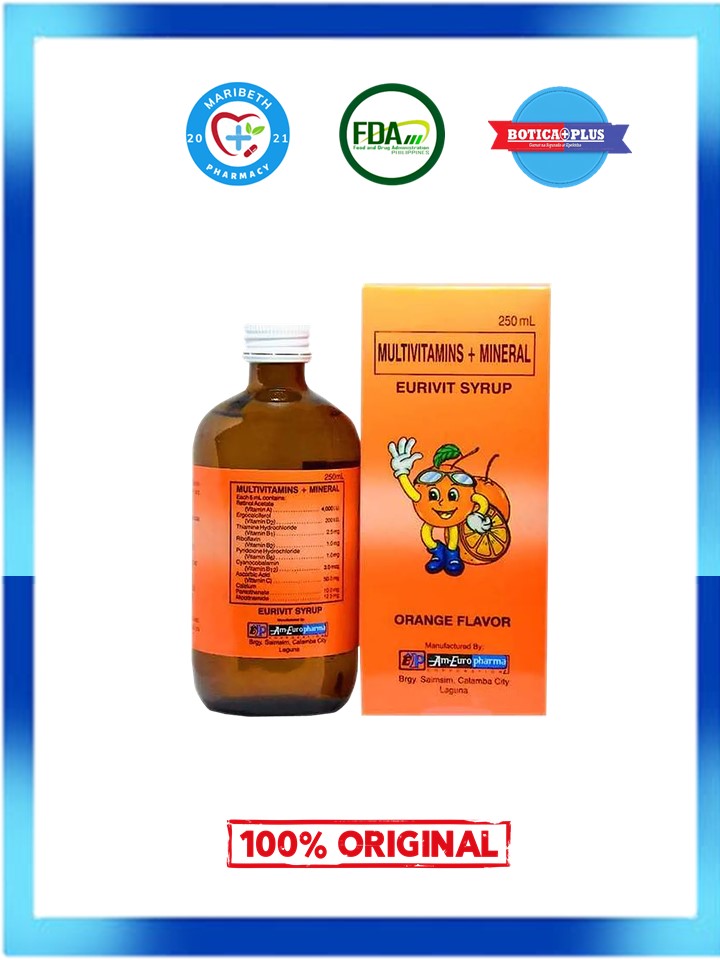 MULTIVITAMINS + MINERAL SYRUP (EURIVIT) 120ML | Lazada PH