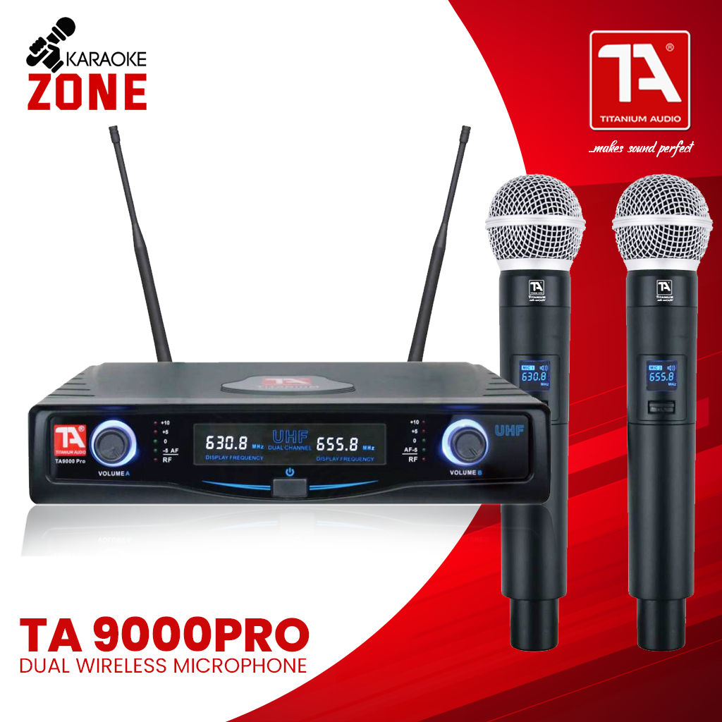 Titanium Audio TA 9000 PRO / Wireless Microphone / UHF Professional ...