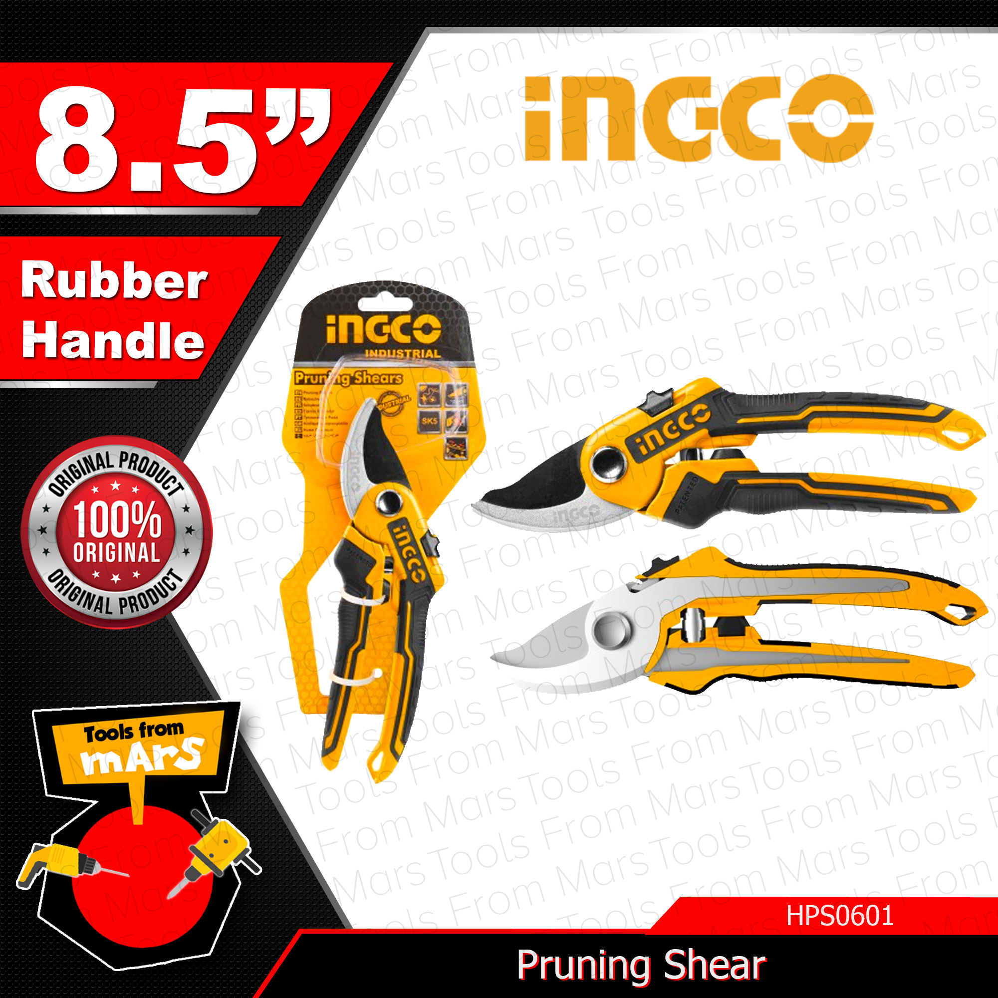 INGCO Pruning Shear 8.5" 220mm HPS0601 •TOOLS FROM MARS• IHT | Lazada PH