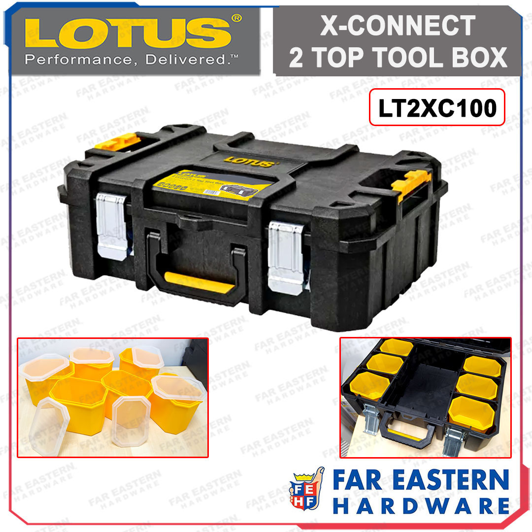 LOTUS X-Connect 2 Top Toolbox Organizer Storage Tool Box LT2XC100 LTTB ...