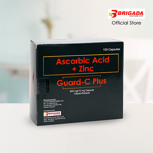 Guard-C Plus Ascorbic Acid + Zinc (100 CAPSULES) | Lazada PH