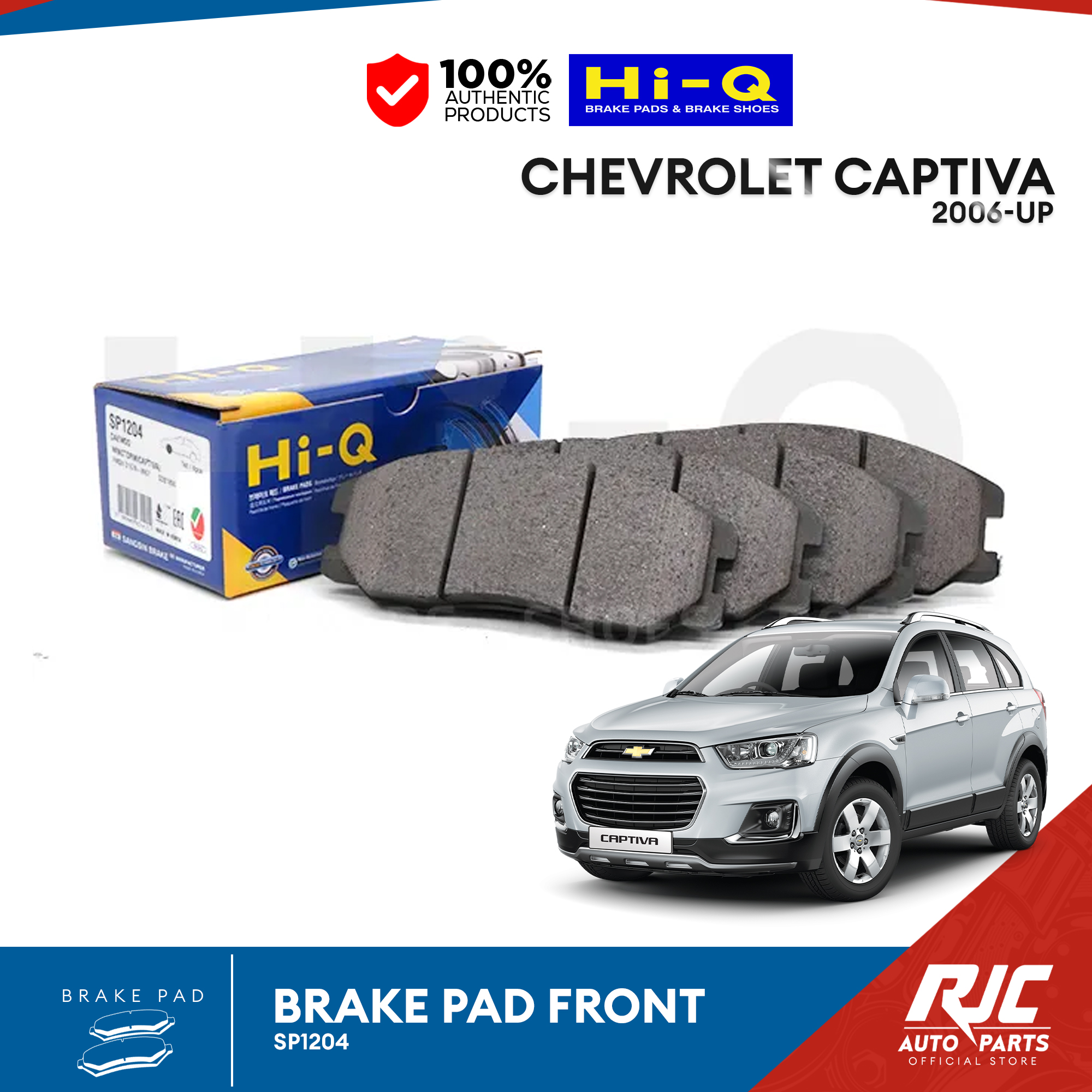 HI-Q BRAKE PAD CHEVROLET CAPTIVA FRONT 2006-UP SP1204 1SET | Lazada PH