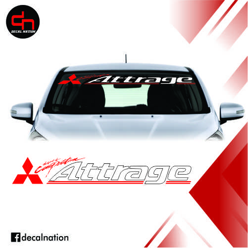 Mitsubishi Windshield Visor Attrage and Spirit of Compitition and ...