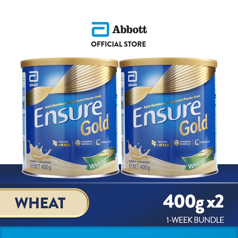 Ensure Gold HMB Wheat 400G For Adult Nutrition Bundle of 2 | Lazada PH