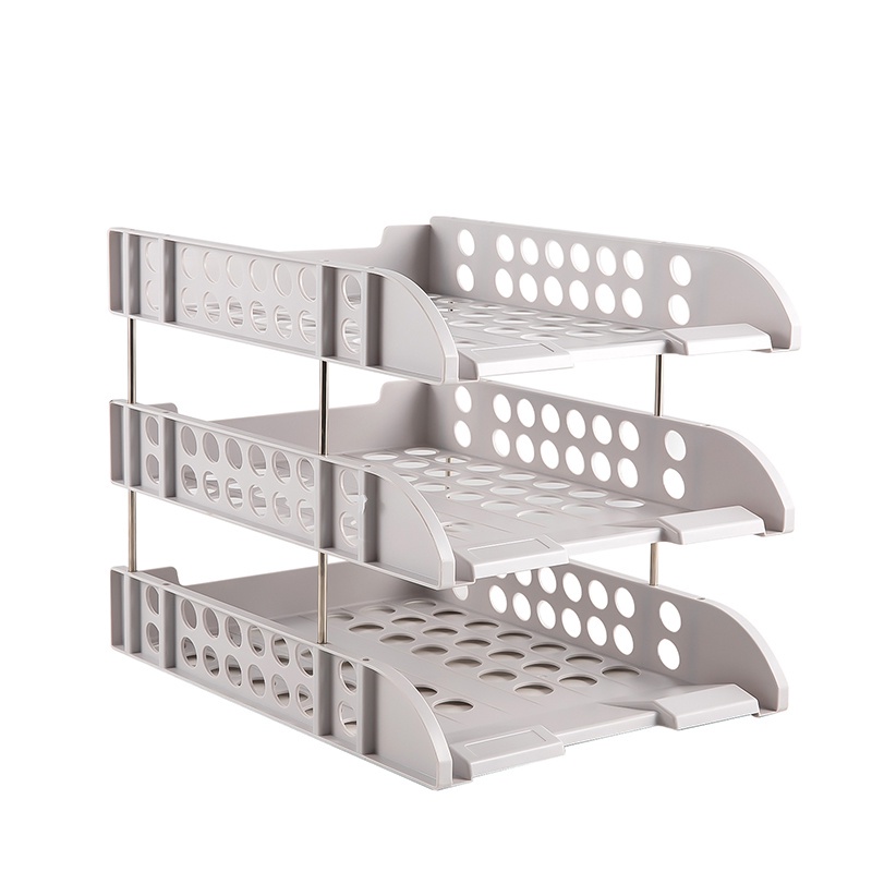 Deli 3 Layer Office Desk File Organizer Desktop Paper Magazine Data ...