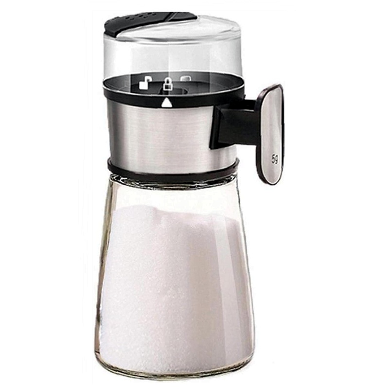 Push-type Salt Dispenser Spice Shaker Salt Shaker Salt And Pepper Spice ...